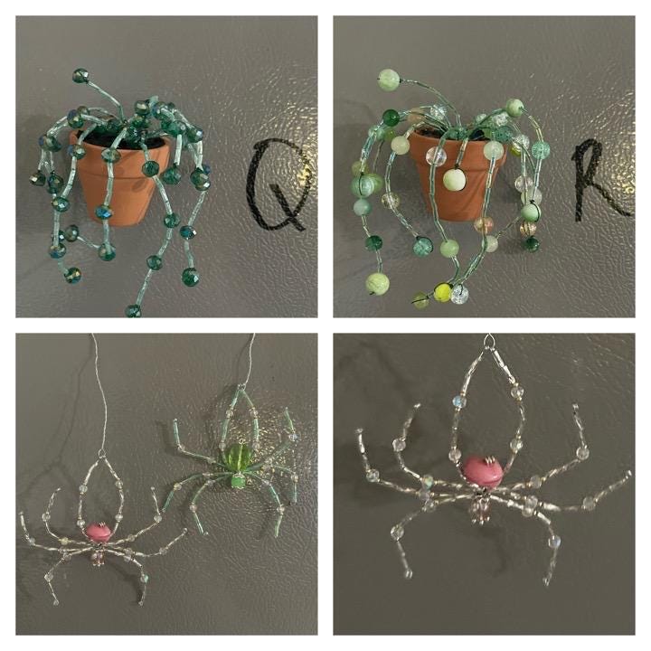 Handmade Beaded Plants, Magnetic Plants - Etsy