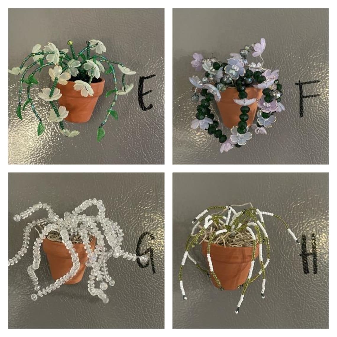 Handmade Beaded Plants, Magnetic Plants - Etsy