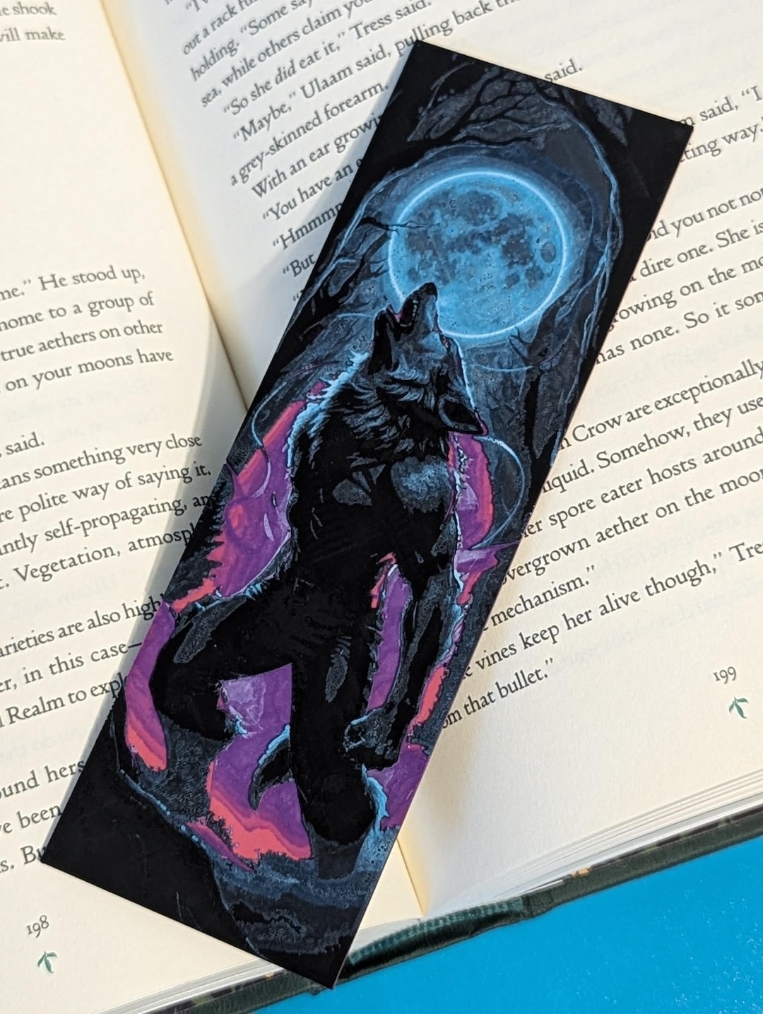 Werewolf Bookmark | 3D Printed | Hueforge | Fantasy Bookmark | Book ...