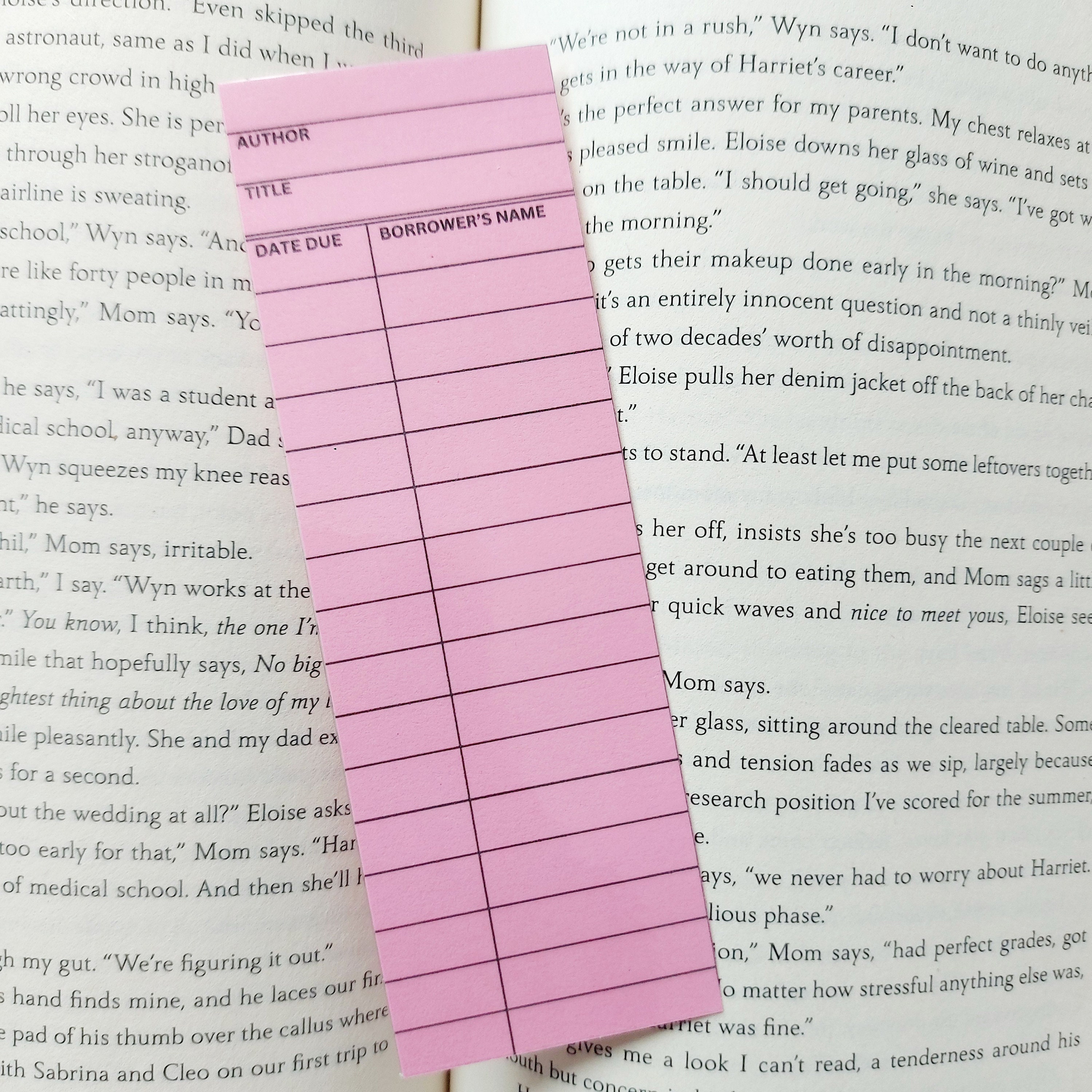 LIBRARY Checkout CARD BOOKMARKS Bookmarks Bookmark Laminated Bookmark ...