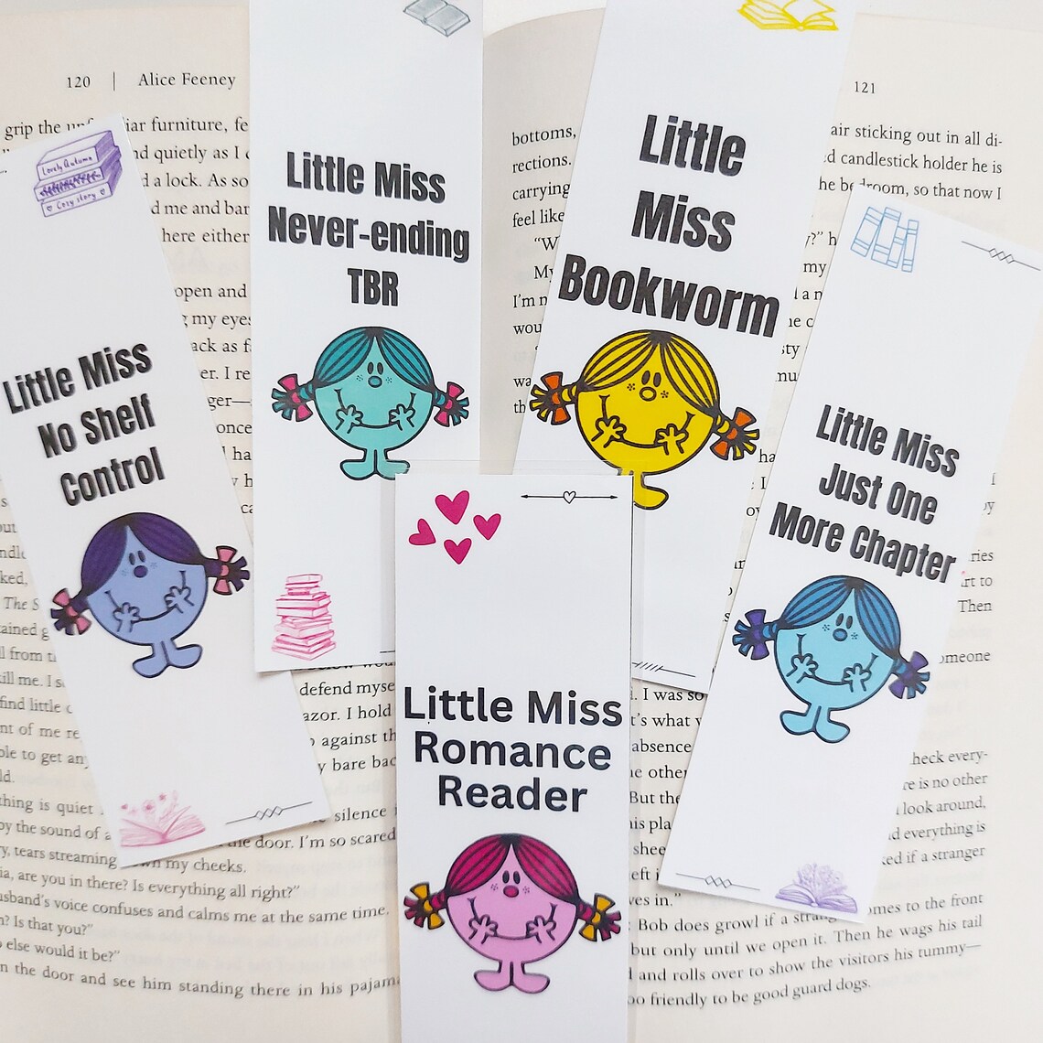 LITTLE MISS Bookmarks Multiple VARIETIES Bookmarks - Etsy