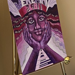 His Plan - Jeremiah, Face, Hands, Hope, Abstract Painting, Acrylic ...