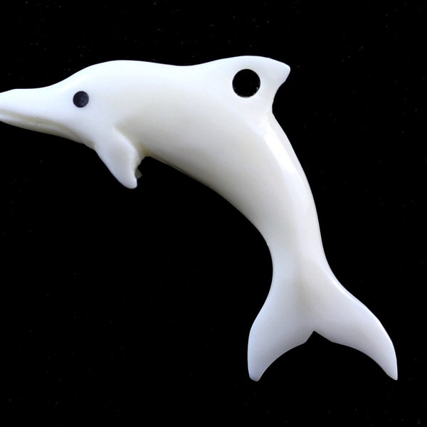 Carved Bone Dolphin - Etsy