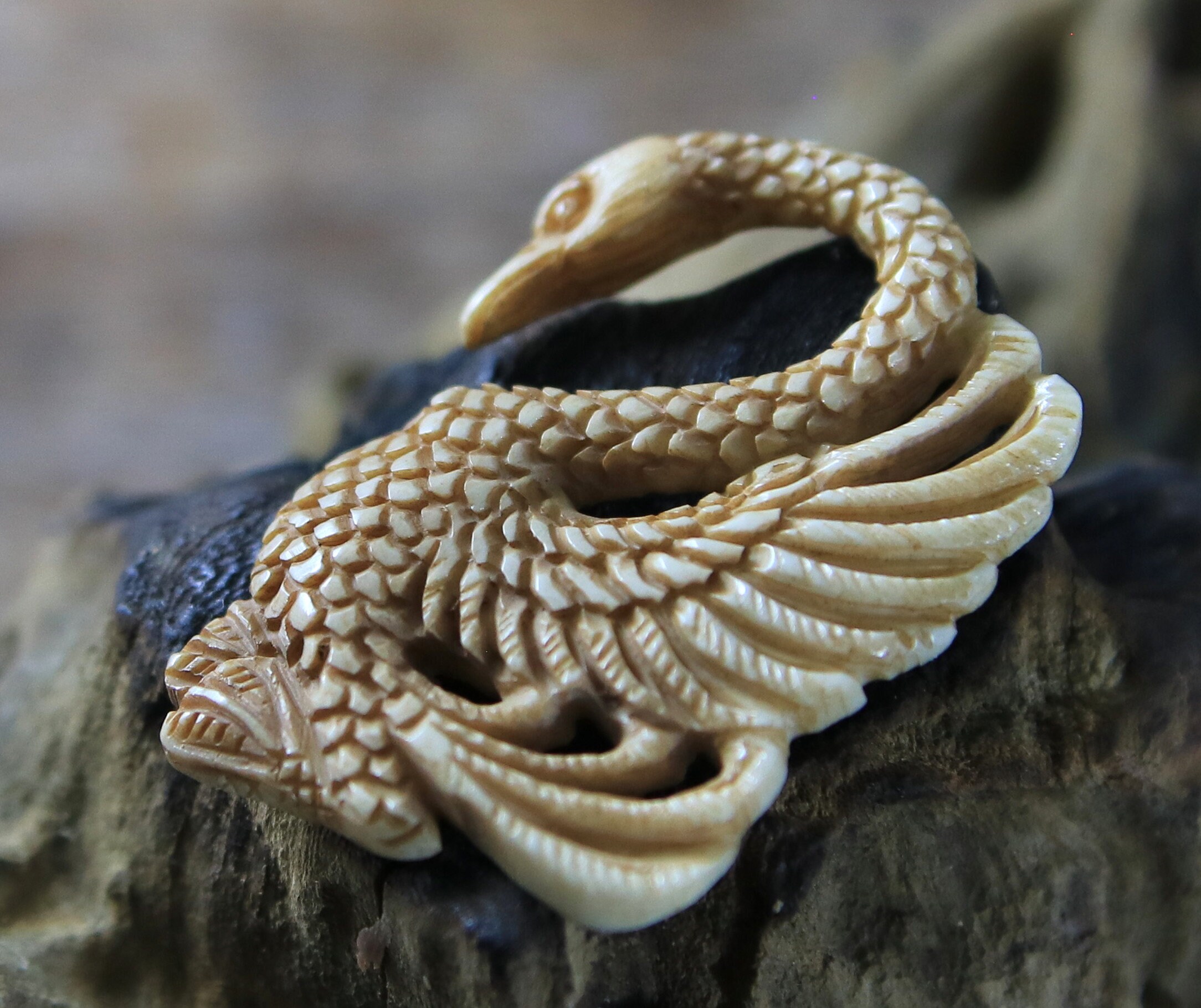 Bone Carving Cabochon Swan Sculpture Animal Themed Jewelry Design ...