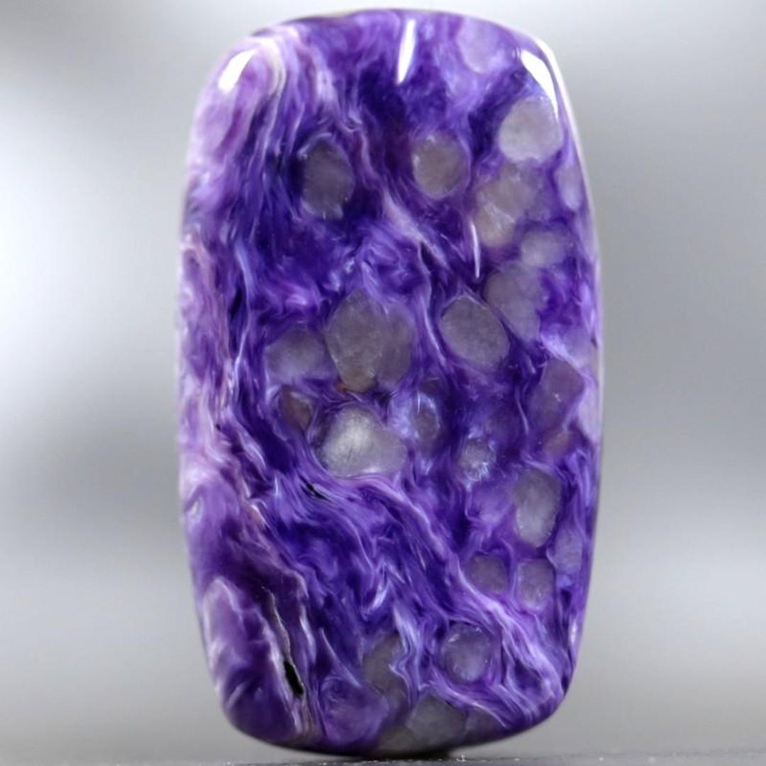 Genuine Charoite Cabochon Untreated Gemstone, Crown Chakra Healing ...