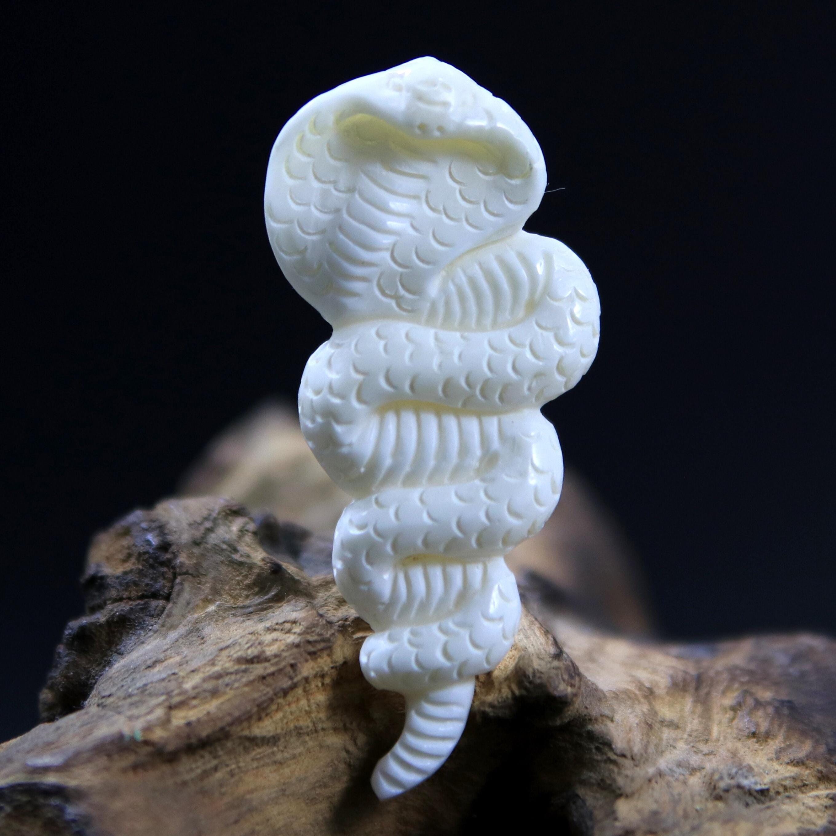 Cobra Snake Cabochon Bone Carving DIY Jewelry Making - Etsy