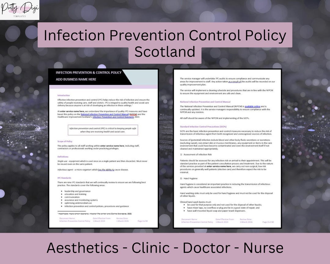 Infection Prevention Control Policy Scotland - for Health or Aesthetic ...