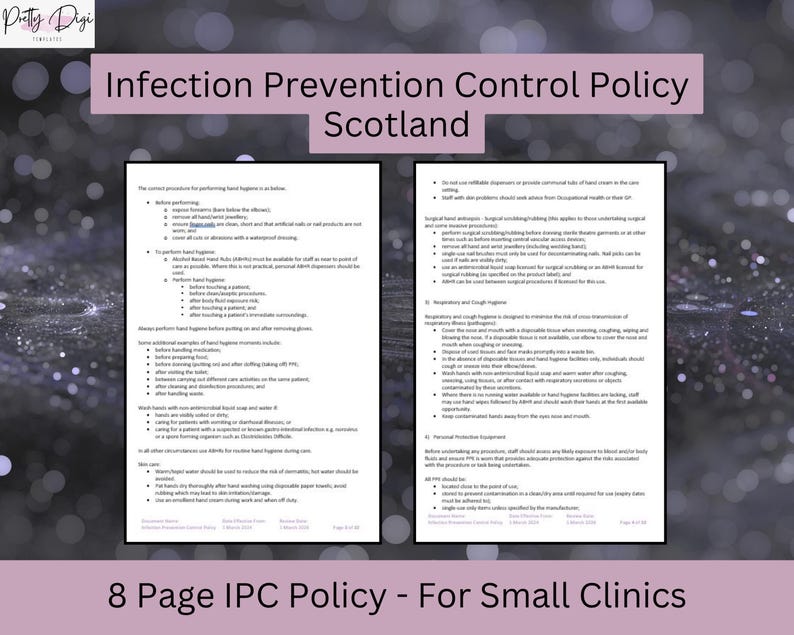 Infection Prevention Control Policy Scotland - for Health or Aesthetic ...
