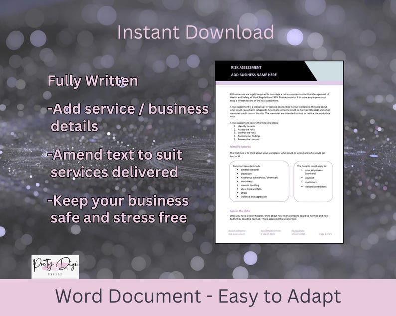 Mobile Catering Risk Assessment Template: Food Truck Safety (word ...