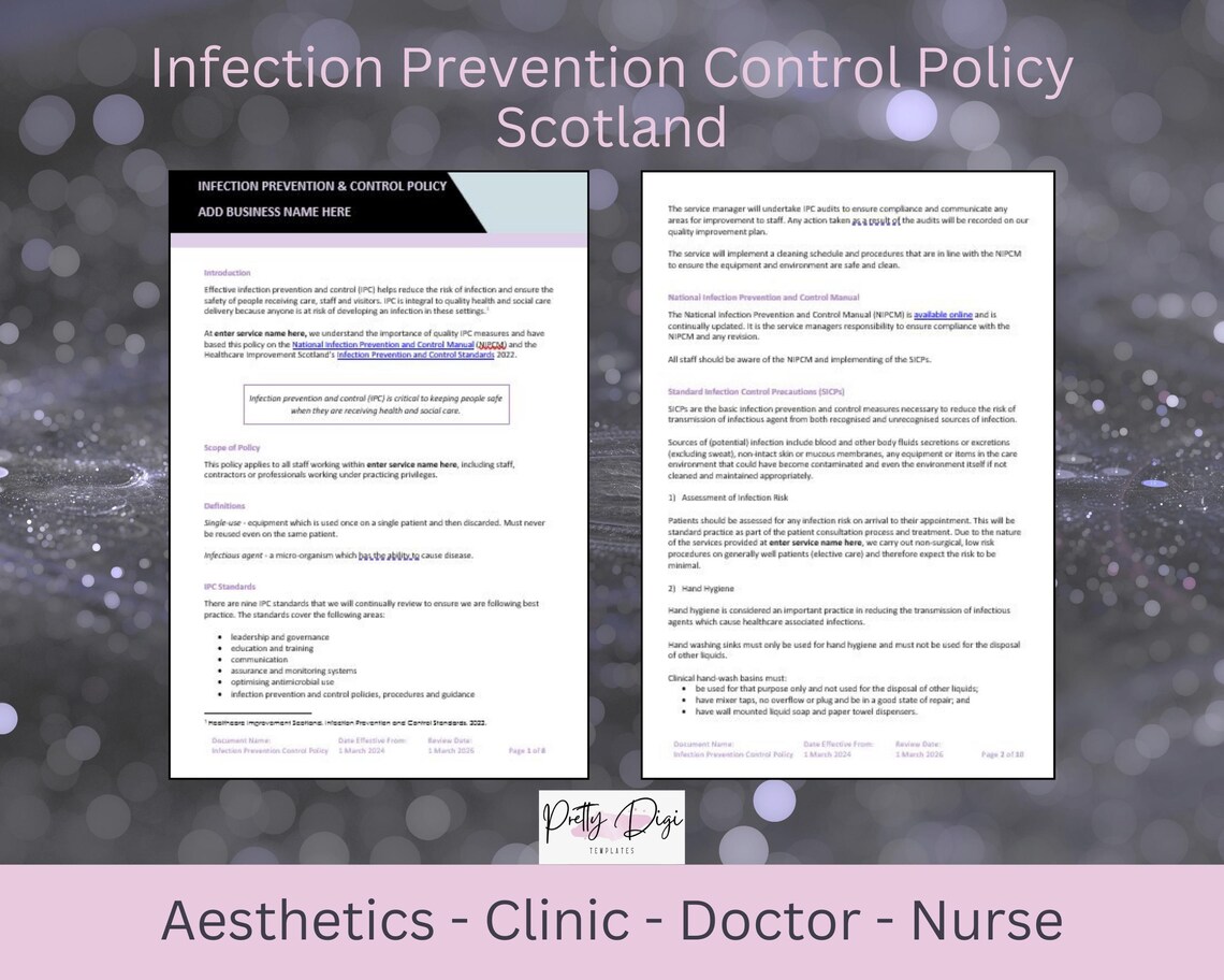 Infection Prevention Control Policy Scotland - for Health or Aesthetic ...