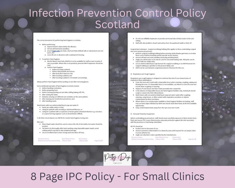 Infection Prevention Control Policy Scotland for Health or Aesthetic ...