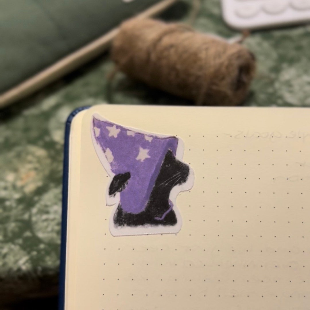 Magic Cat Sticker - Etsy
