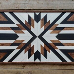 Geometric Wood Wall Art - Etsy