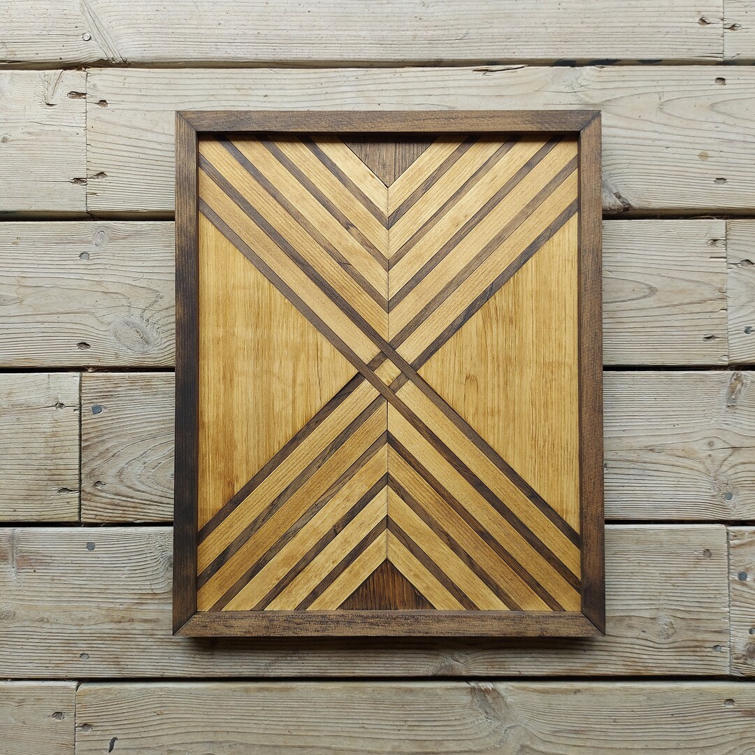 Geometric Wood Wall Art - Etsy