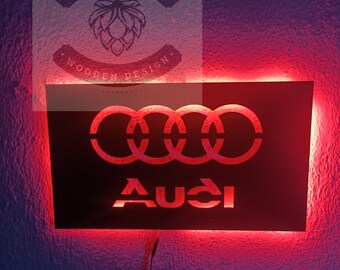 Audi Logo Led Sign - Etsy