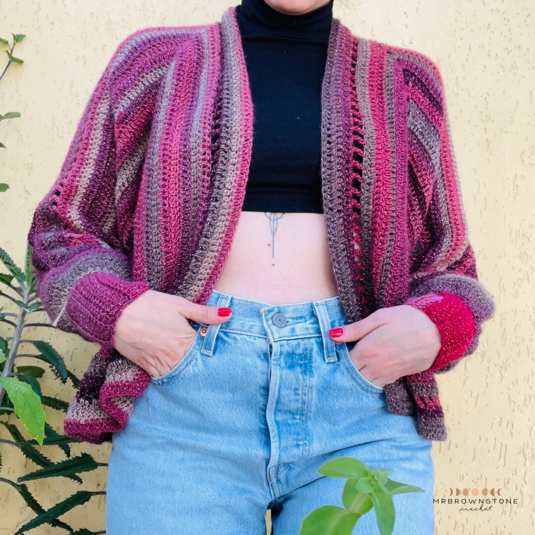 Crochet Hexagon Cardigan PATTERN - Etsy