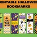 Halloween Printable Bookmarks, Halloween Bookmark , Printable Bookmarks ...