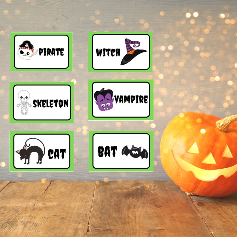 Spooky Halloween Charades Printable Digital Download Party Game - Etsy