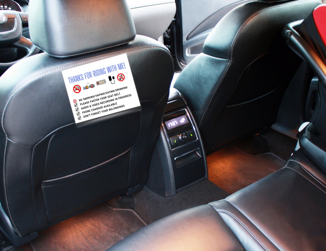Uber Lyft Rideshare Sign: Driver Car Signs (printable PDF) - Etsy