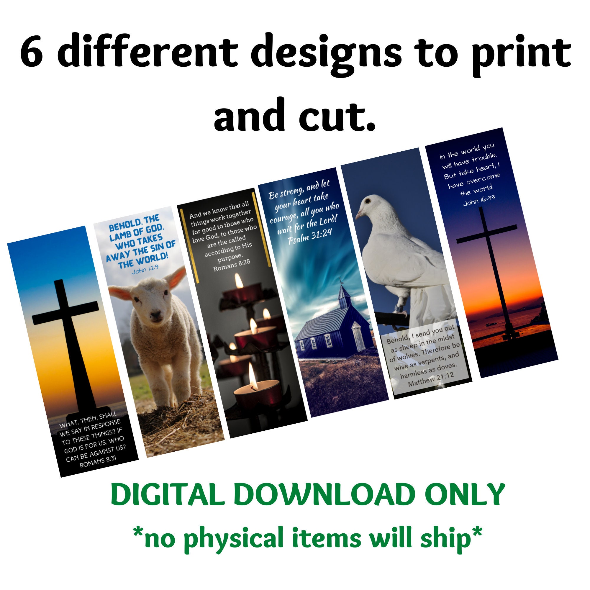 Christian Bookmarks, Christian Quote Bookmarks, Printable Bookmarks ...