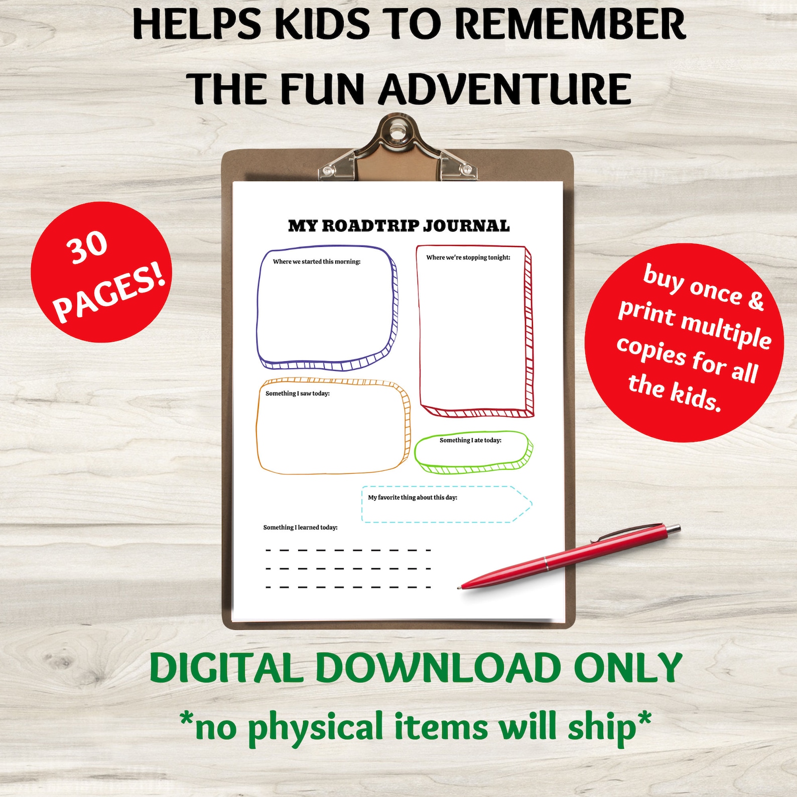 Road Trip Activity Book, Road Trip Printables, Road Trip Activities for ...