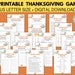 Thanksgiving Party Games, Thanksgiving Game Bundle, Thanksgiving Games ...
