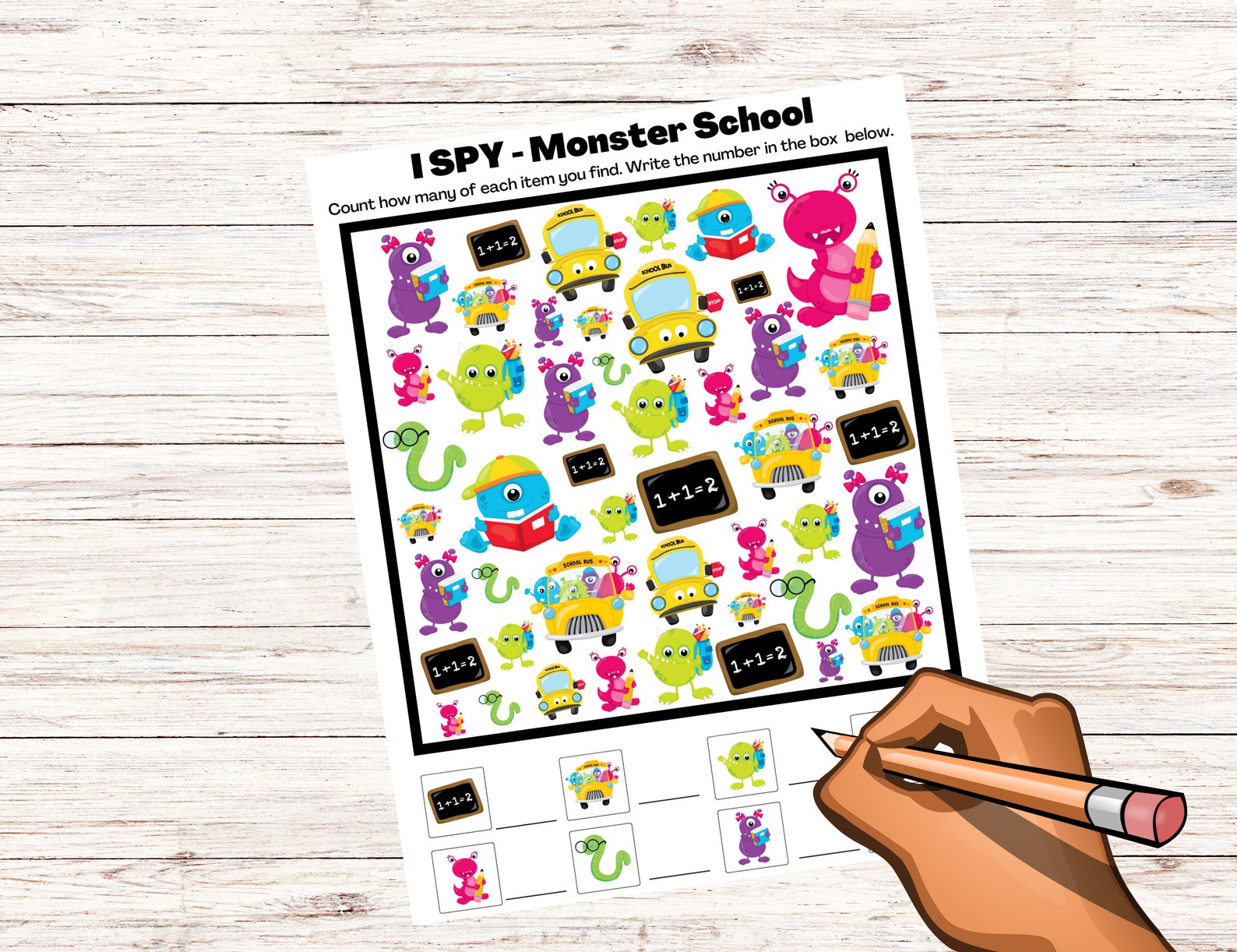 Back to School I Spy Games for Kids, Printable I Spy, Look and Find ...