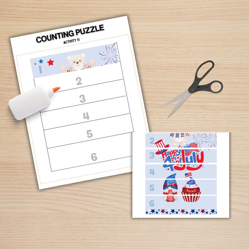 4th of July Printable Activities for Preschoolers and Kindergarteners ...