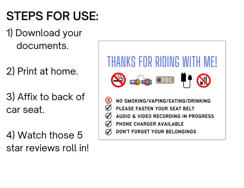 Rideshare Sign, Uber Lyft Drivers, Driver Signs, Printable Rideshare ...