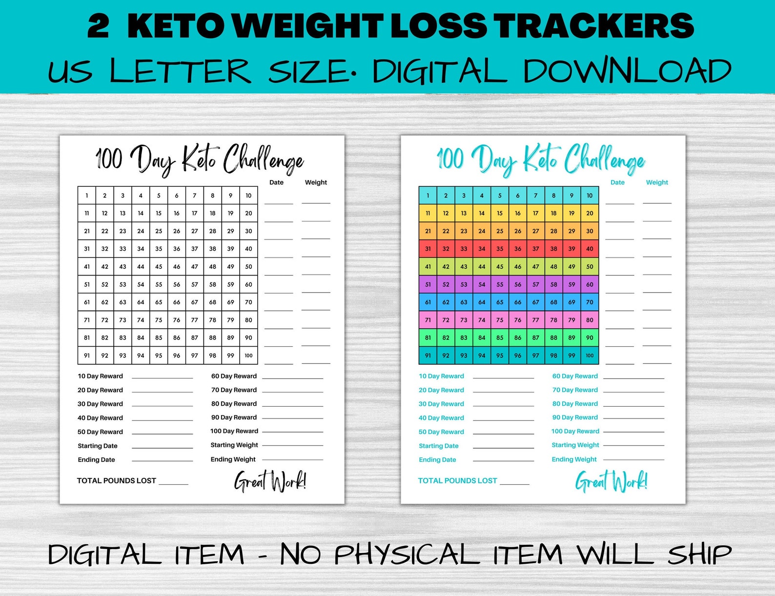 Keto Weight Loss Tracker, Keto Tracker, Low Carb, Keto, Health Tracker ...