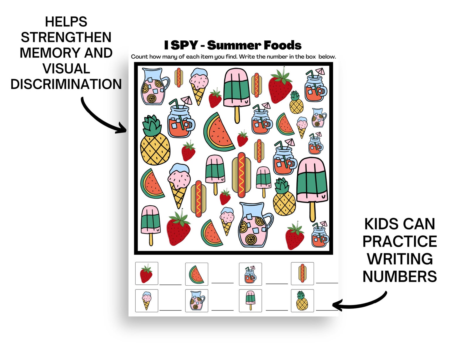 I Spy Printables, I Spy Games, Kids I Spy, Summer I Spy, Summer I Spy ...