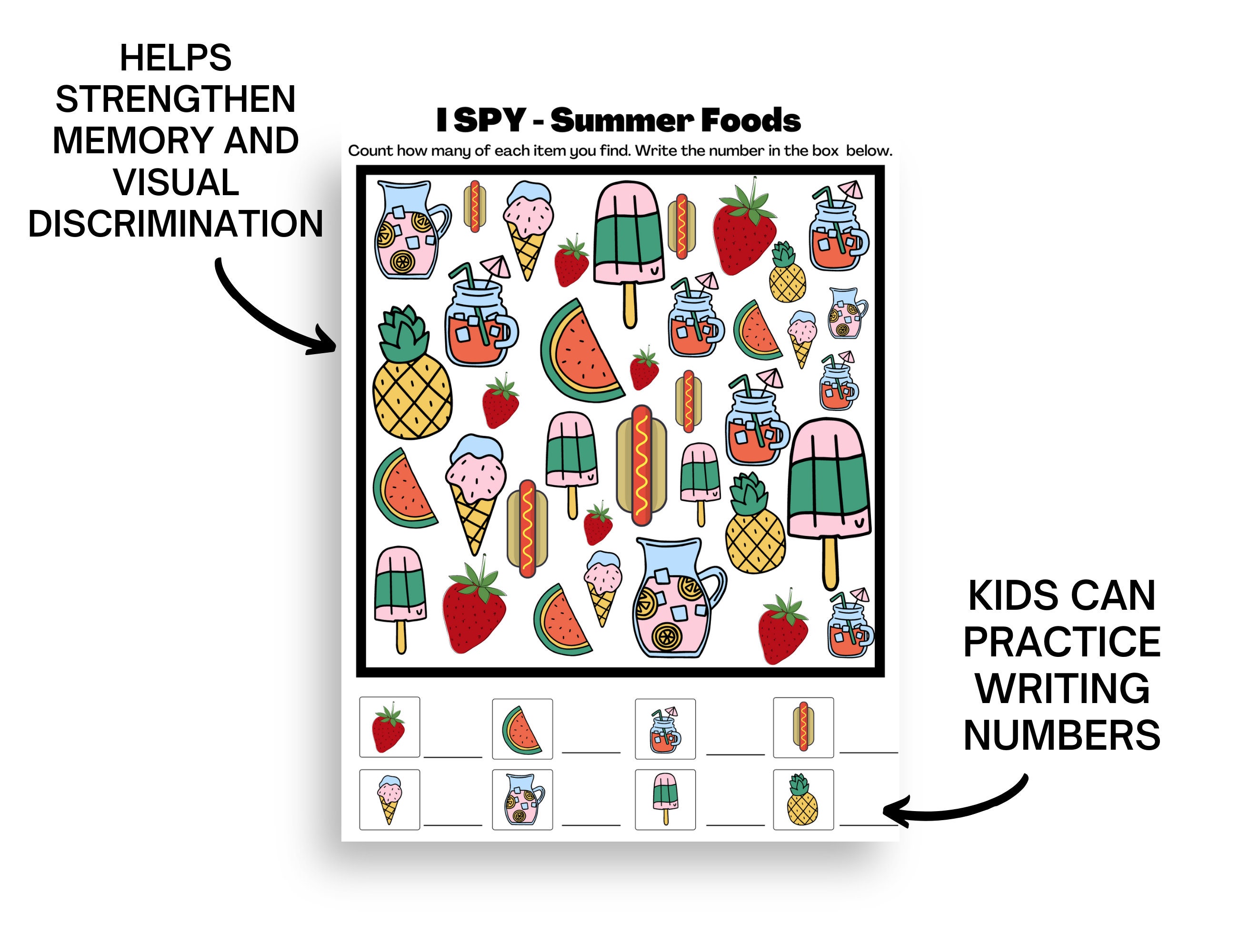 I Spy Printables, I Spy Games, Kids I Spy, Summer I Spy, Summer I Spy ...