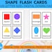 Shape Flashcards, Preschool Printable Flashcards, Toddler Flashcards ...
