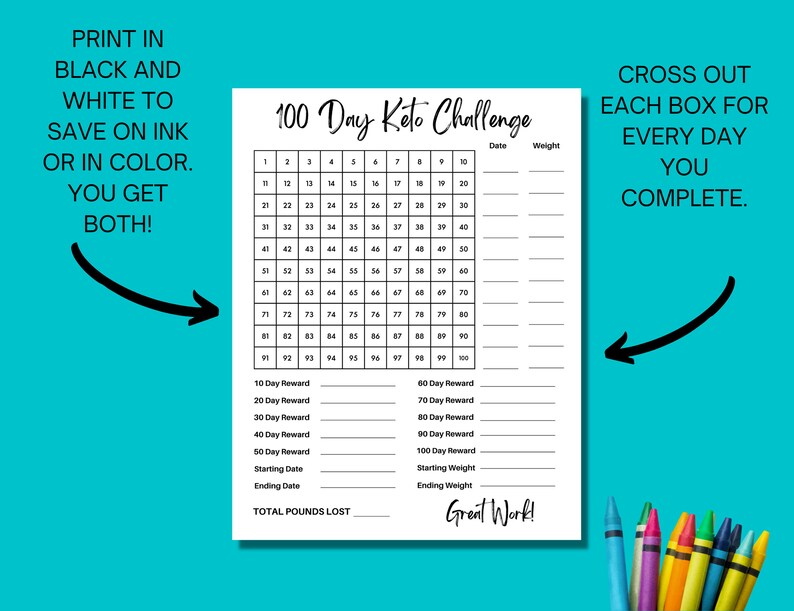 Keto Weight Loss Tracker, Keto Tracker, Low Carb, Keto, Health Tracker ...