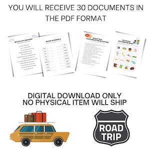 Road Trip Activity Book Road Trip Printables Road Trip - Etsy
