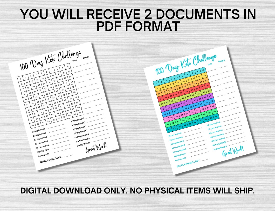 Keto Weight Loss Tracker, Keto Tracker, Low Carb, Keto, Health Tracker ...