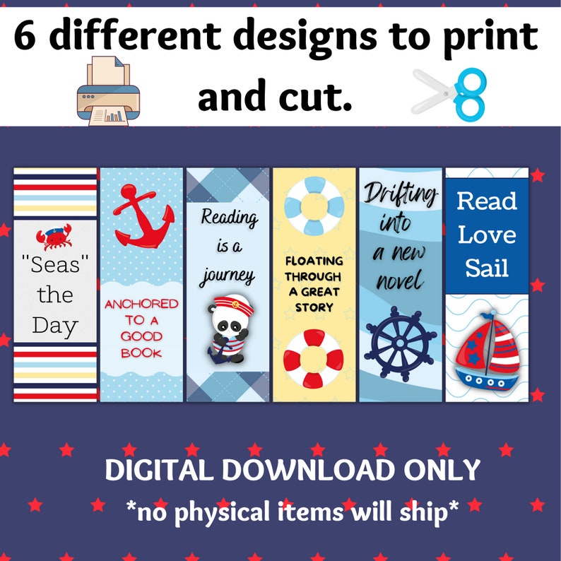 Cruise Printable Bookmarks, Vacation Bookmarks, Cruise Gifts, Summer ...
