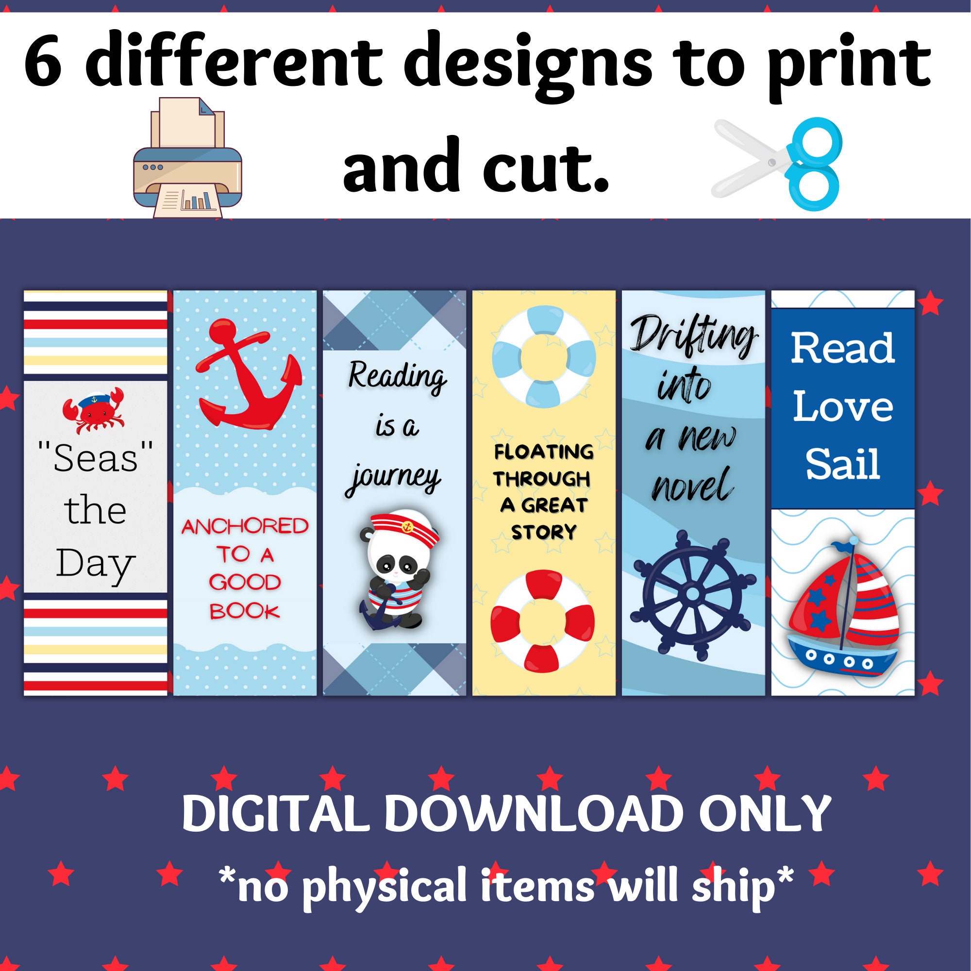 Cruise Printable Bookmarks, Vacation Bookmarks, Cruise Gifts, Summer ...