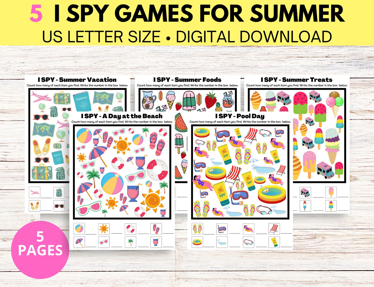 I Spy Printables, I Spy Games, Kids I Spy, Summer I Spy, Summer I Spy ...