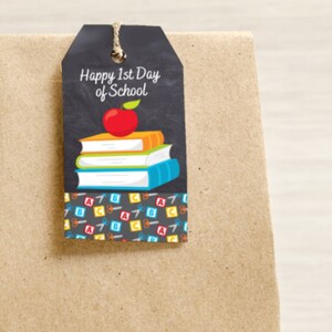 1st Day of School Gift Tags, Back to School Gift Tags, First Day of ...