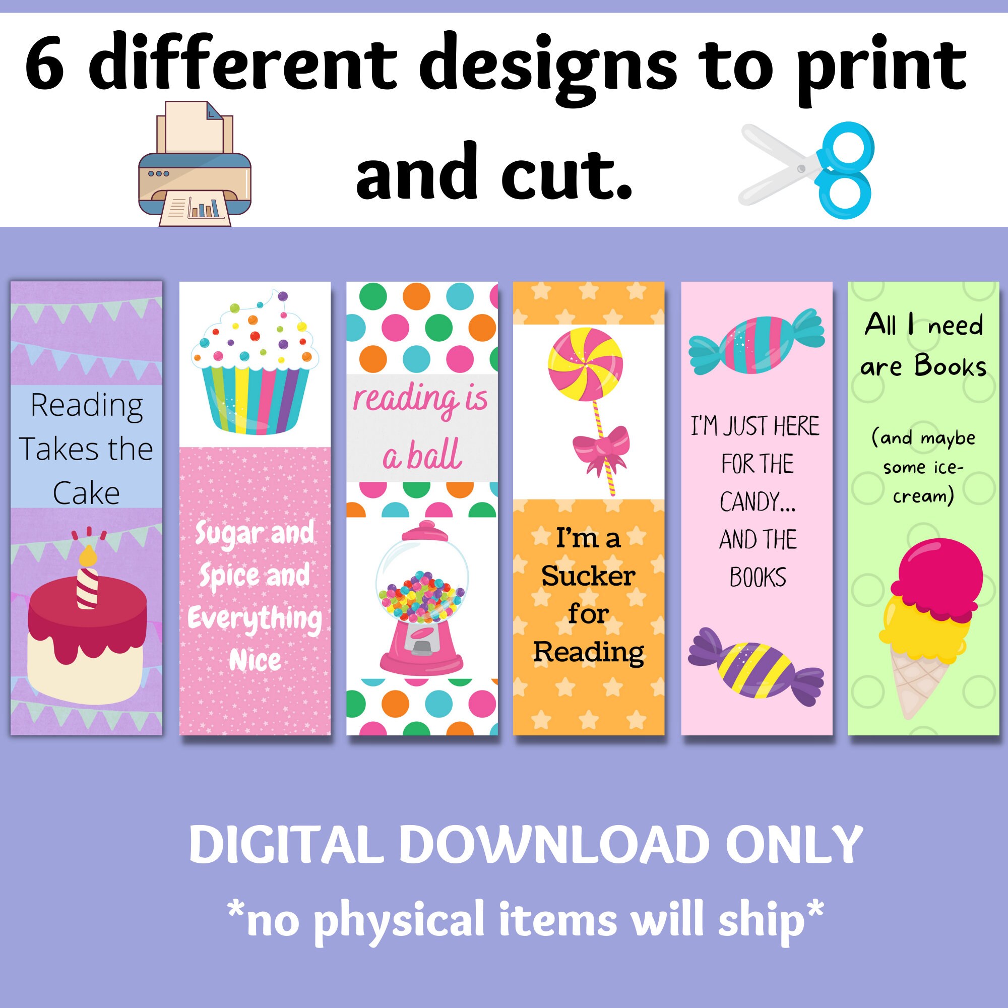 Bookmarks for Kids, Kids Bookmarks, Fun Bookmarks, Printable Bookmarks ...