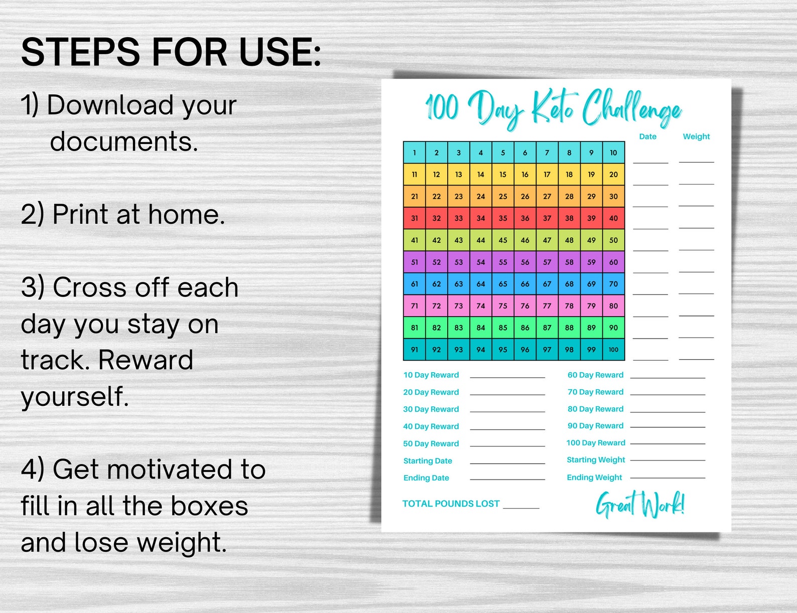 Keto Weight Loss Tracker, Keto Tracker, Low Carb, Keto, Health Tracker ...