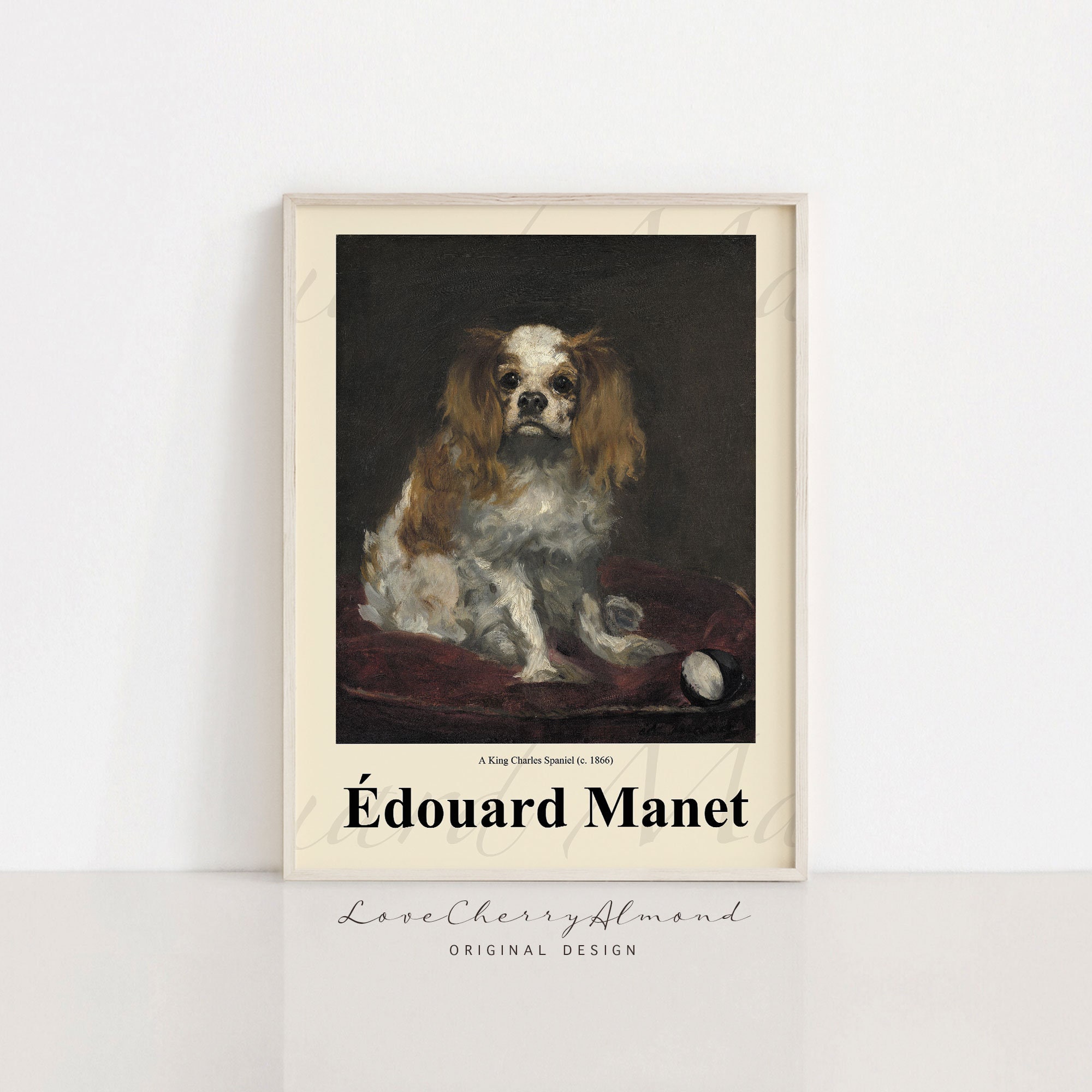 Édouard Manet a King Charles Spaniel Printable Poster Digital Files ...