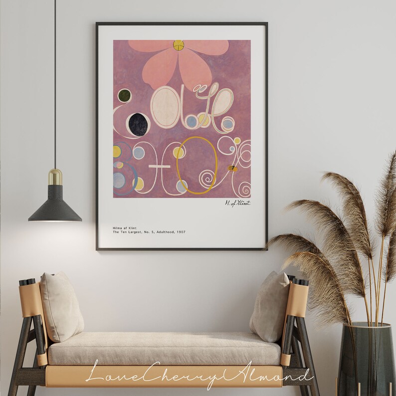 Hilma Af Klint Print Abstract Printable Wall Art Naturalism - Etsy