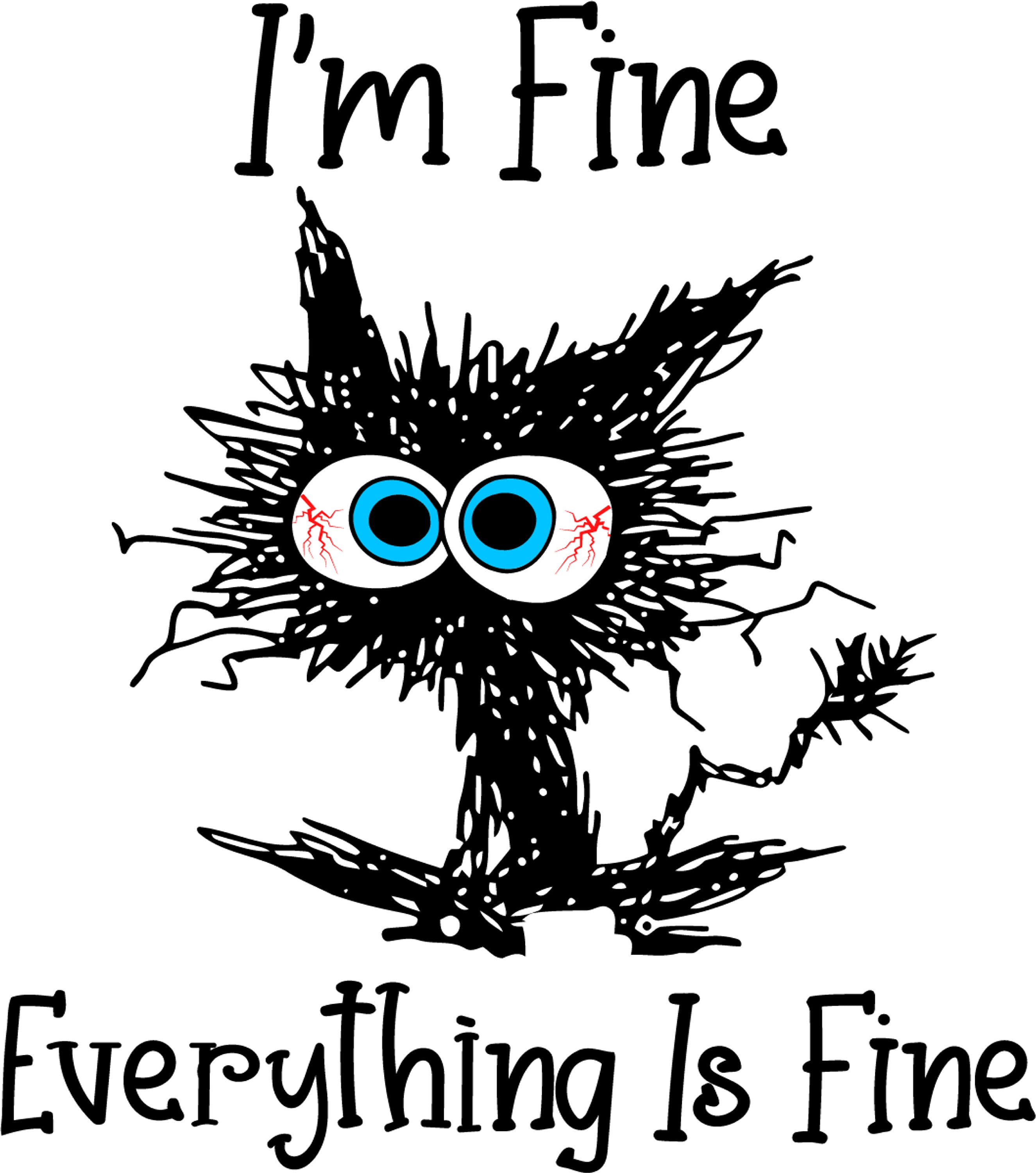 It's Fine I'm Fine Everything is Fine PNG I'm - Etsy UK