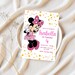 Personalized and Editable Minnie Mouse Invitation Minnie Mouse Birthday ...