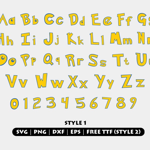 Pikachu Font - Etsy Australia