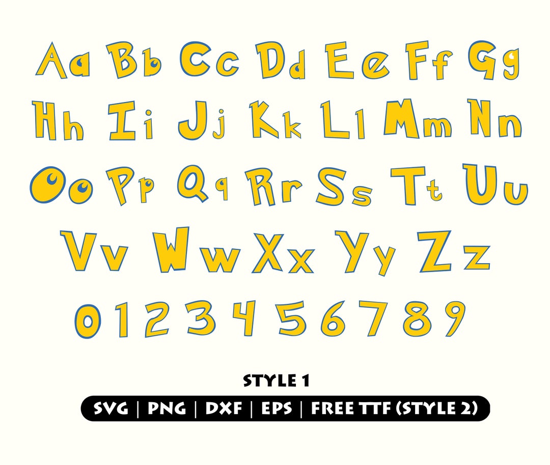 Pokemon Font SVG TTF Pikachu Font Svg Pokemon Alphabet SVG - Etsy Ireland