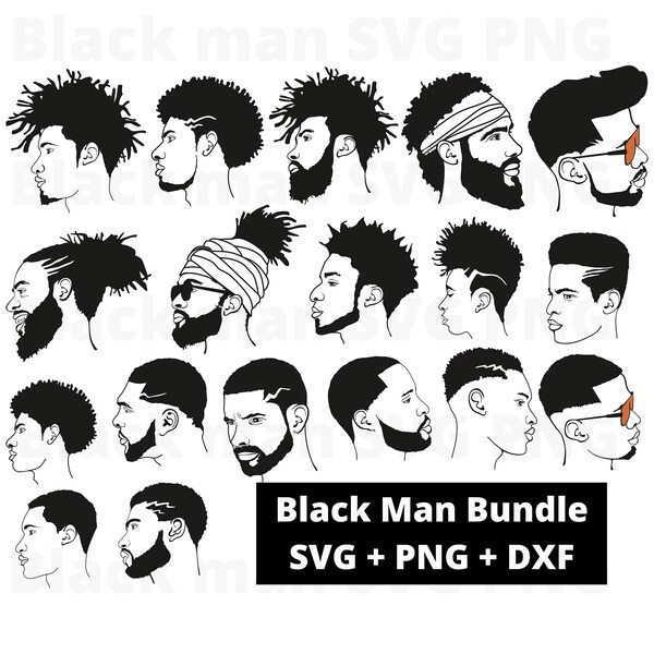 African Man Svg - Etsy