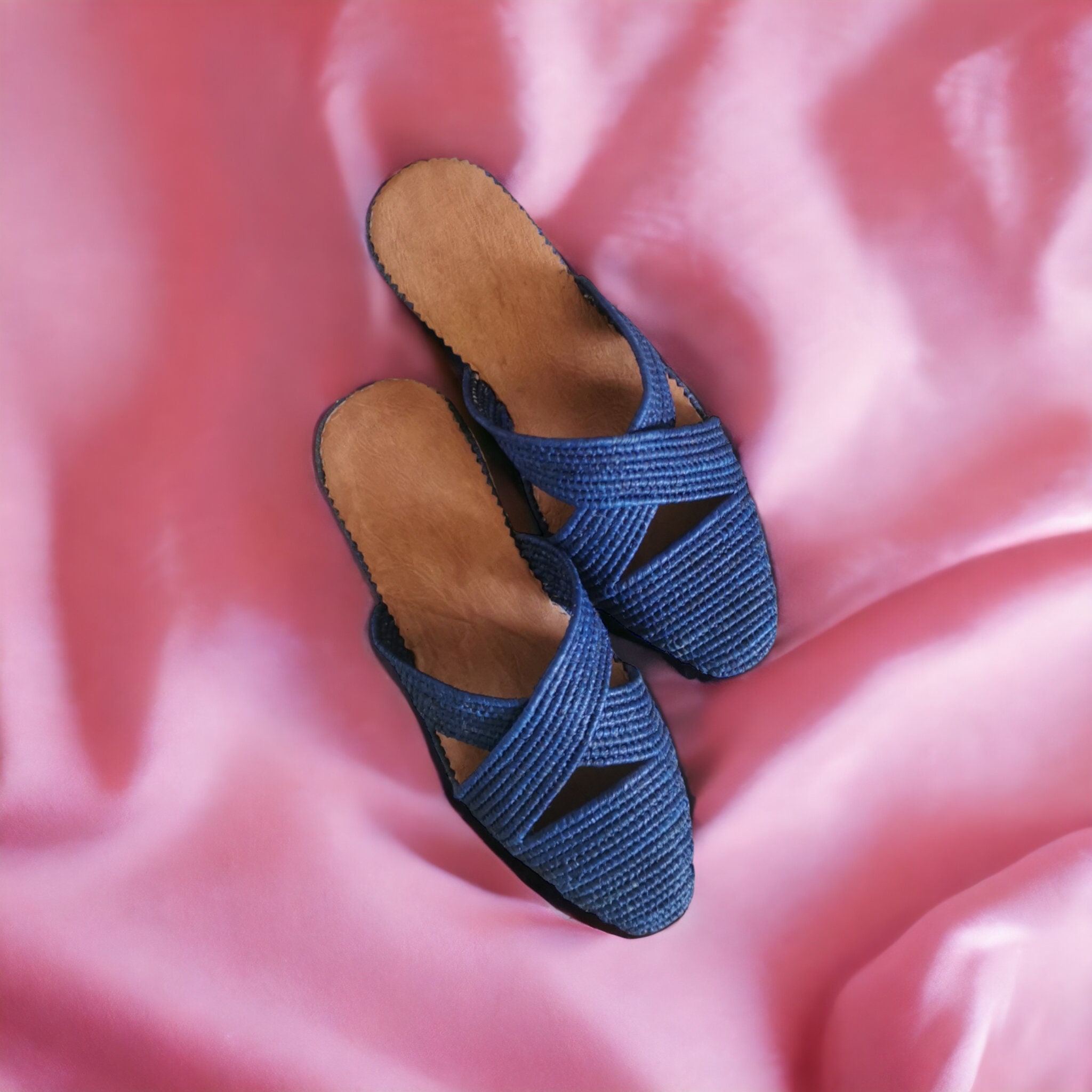 Moroccan Raffia Sandal Raffia Sandals for Women Summer Sandals Raffia ...